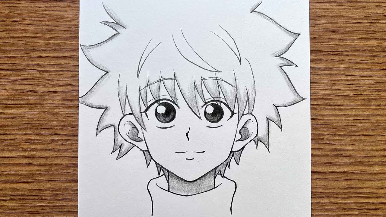 How to draw Killua | How to draw anime step by step | Easy drawing for ...
