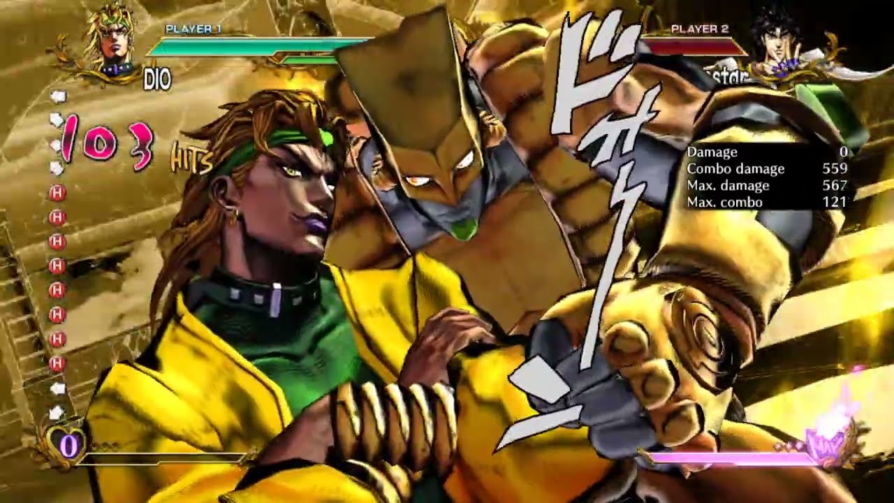 JoJo's Bizarre Adventure All Star Battle DIO Wall + Time Stop Combo ...