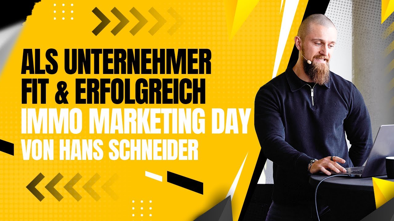 Vortrag "Als Unternehmer fit & erfolgreich" auf dem Immo Marketing Day ...