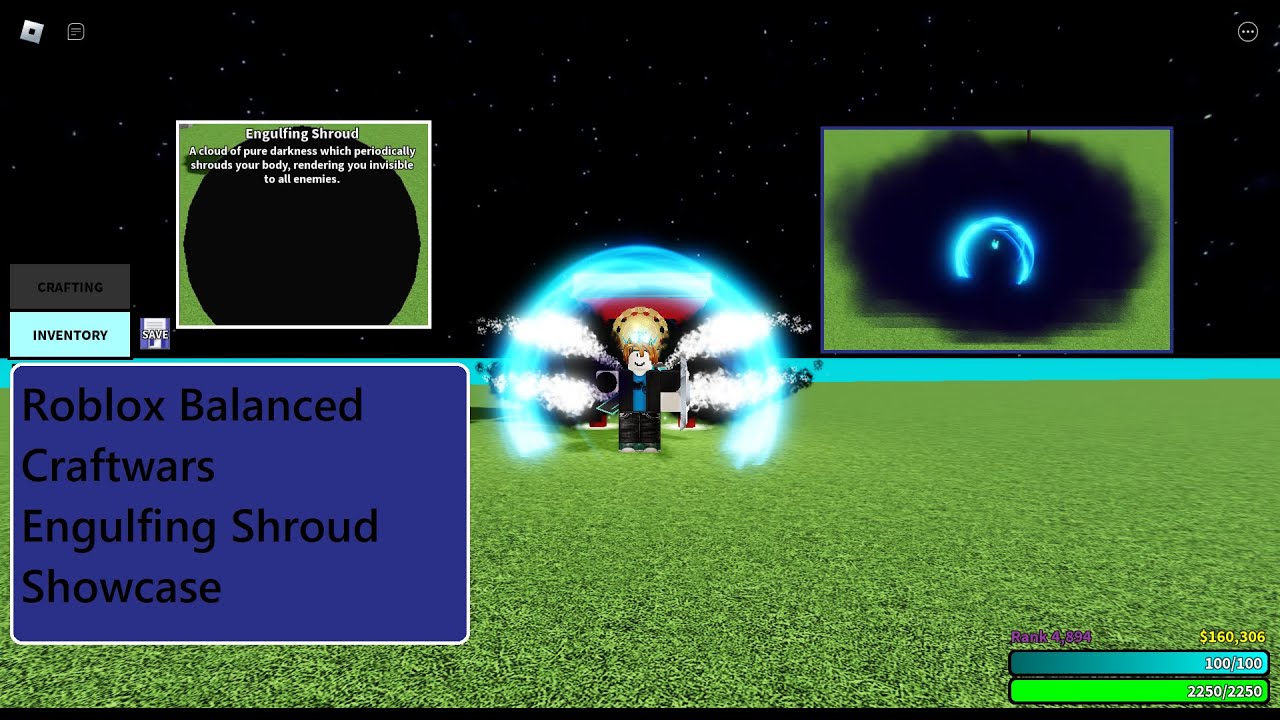 Roblox Balanced Craftwars Engulfing Shroud Showcase - YouTube