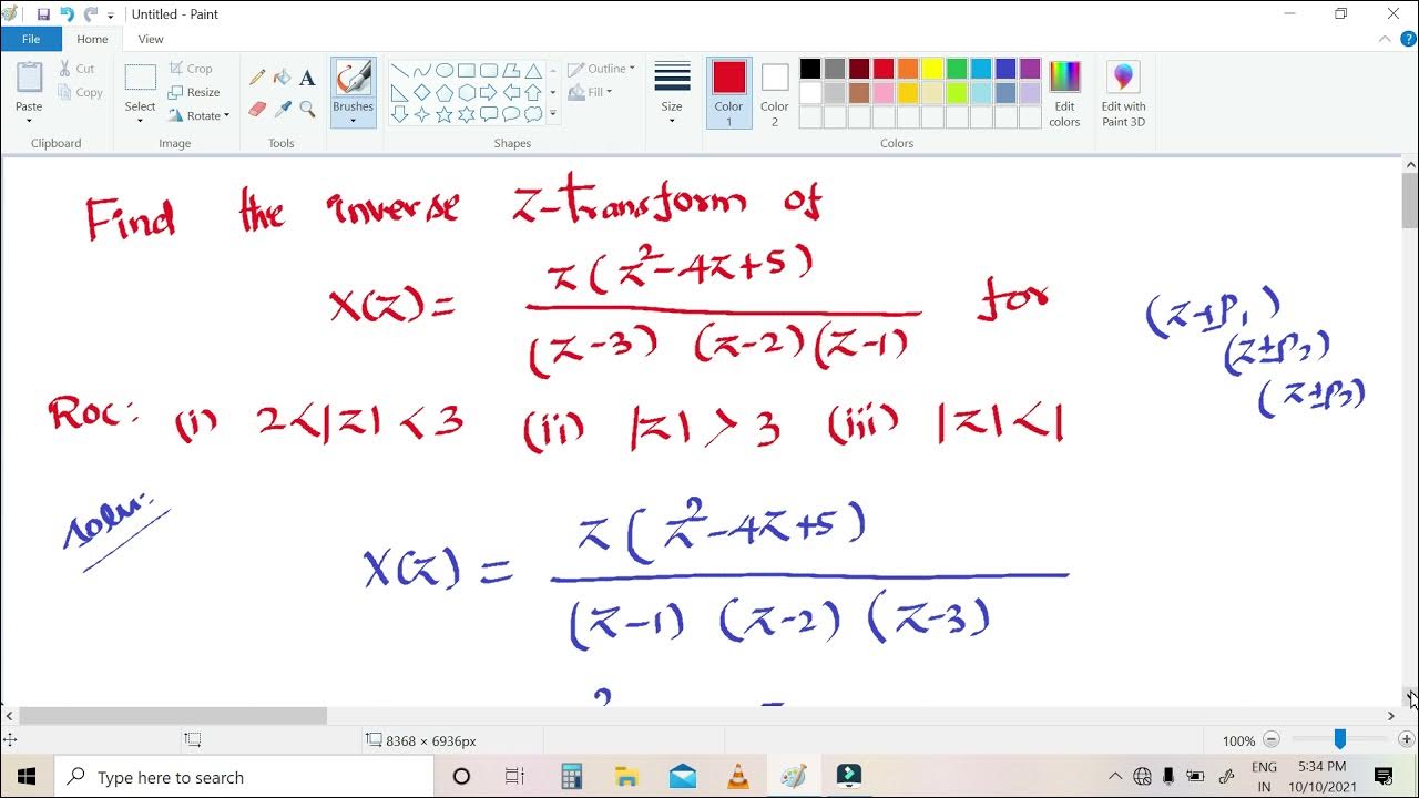 Inverse z-transform using partial Fraction Method prob #2 - YouTube