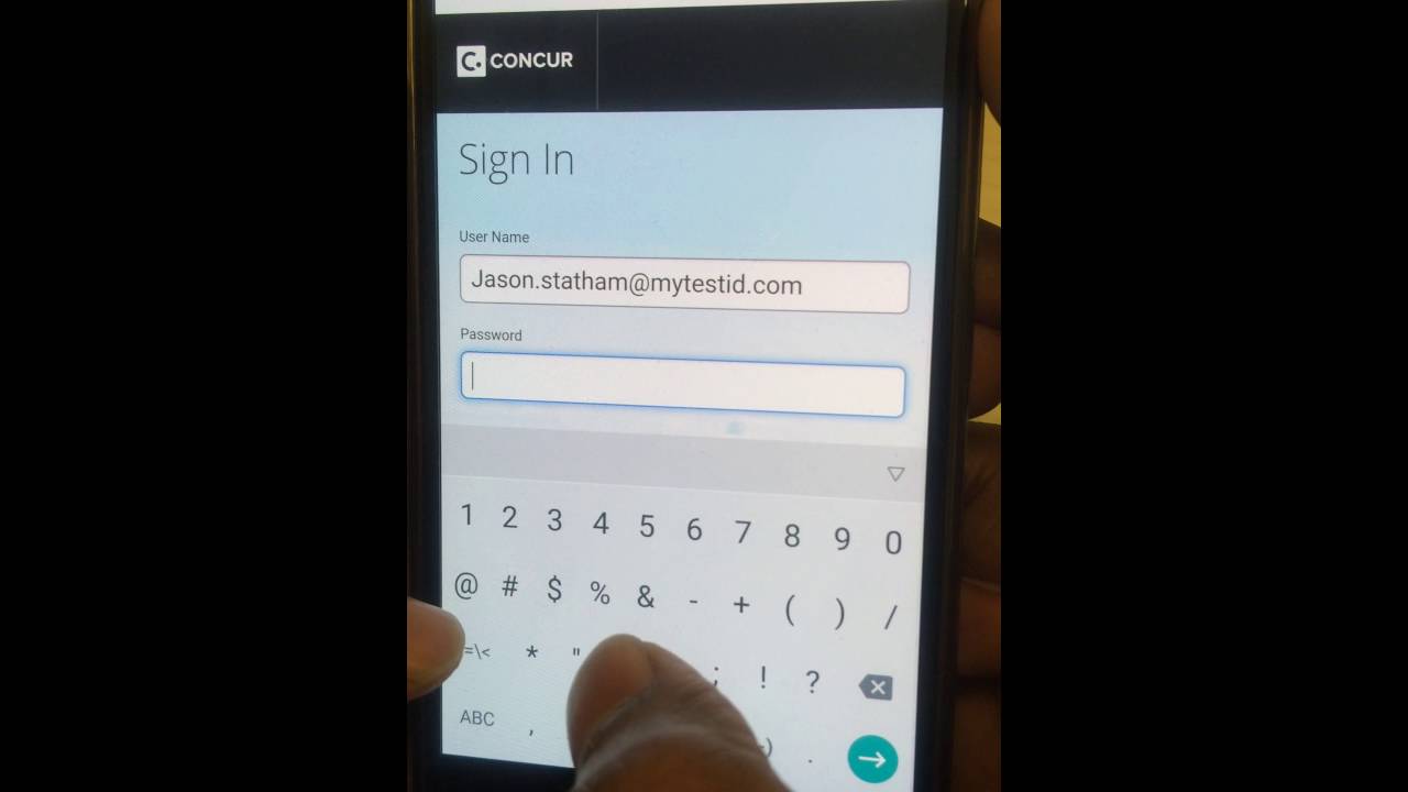 CONCUR SSO LOGIN - YouTube