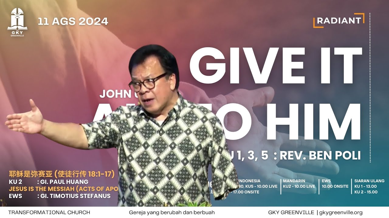 Give It All To Him - Rev. Ben Poli - YouTube