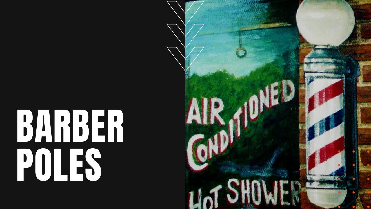 Why are Barber Poles Red, White, and Blue? - YouTube