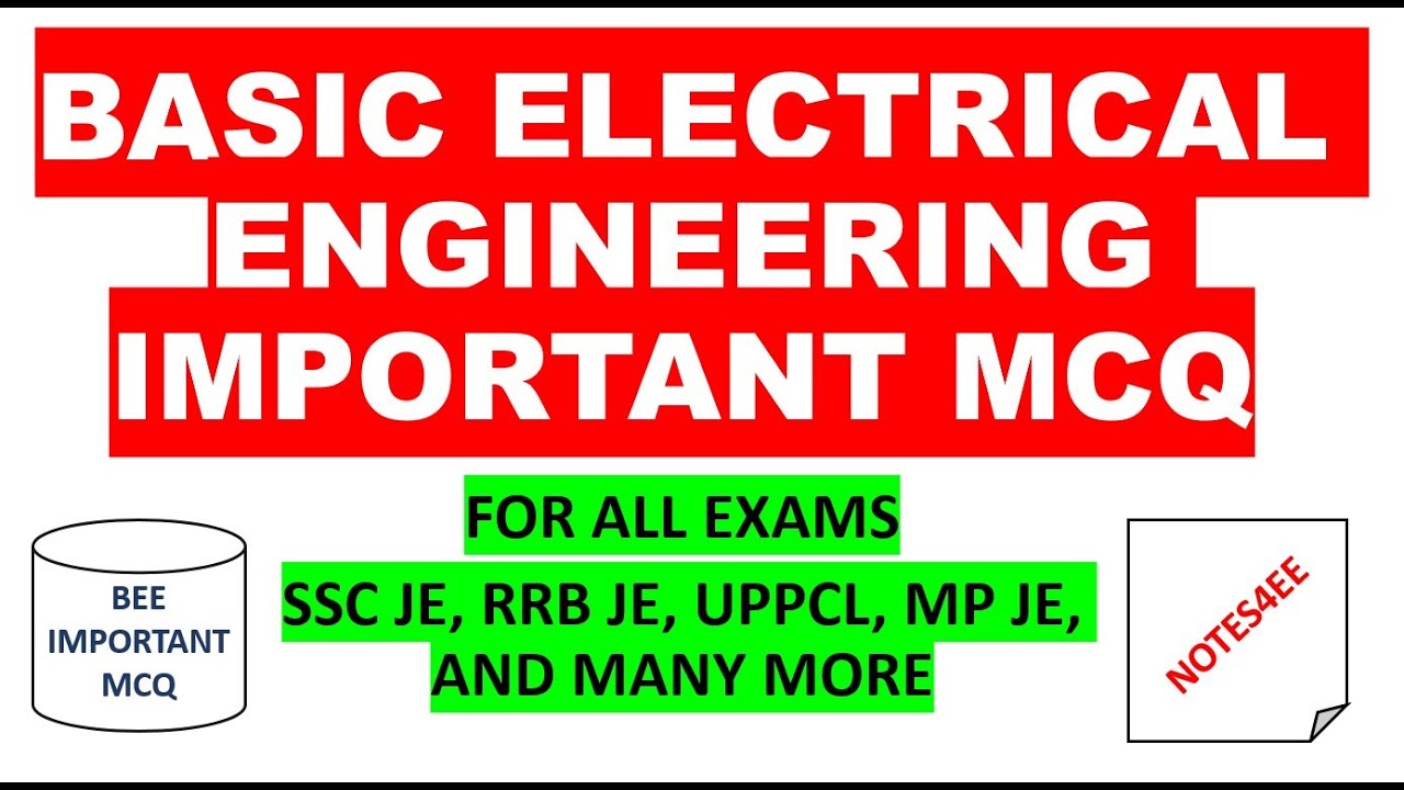 Basic Electrical Engineering Important MCQ | Electrical Engineering ...