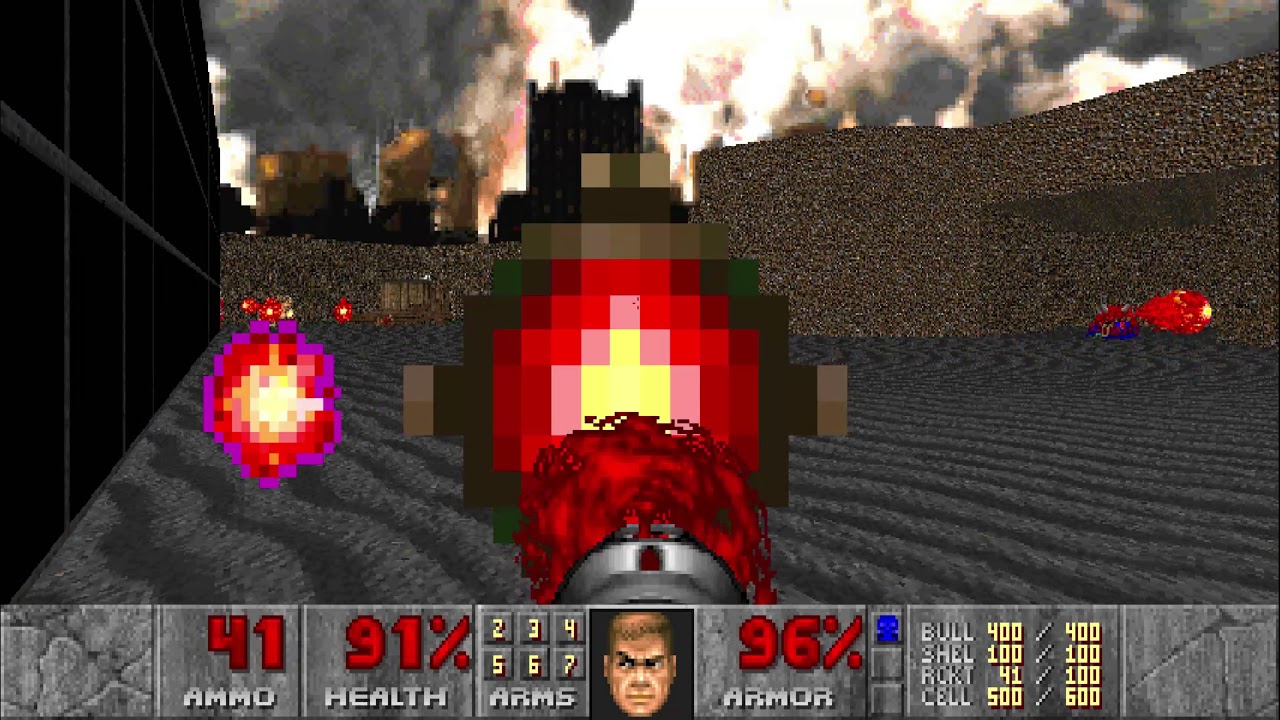 Doom 2: Hell on Earth (Ultra-Violence Plus 100%) - Map 16: Suburbs ...
