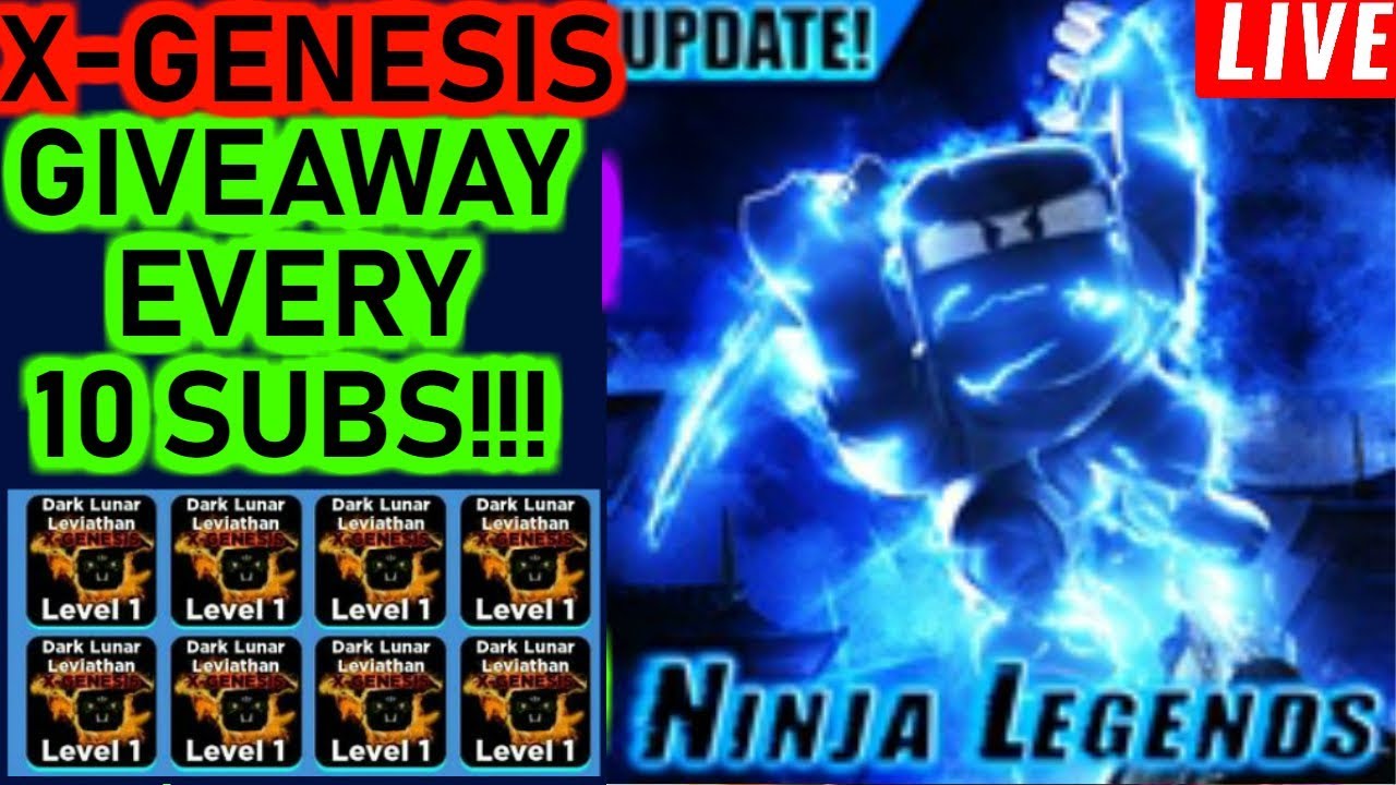 🔴⚡X-GENISIS EVERY 10 SUBS!!!⚡(RobloX Ninja Legends)🔴 - YouTube