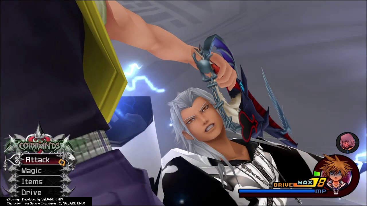 KH2 HD - Organization XIII Data Battles - No. I Xemnas, The Superior ...