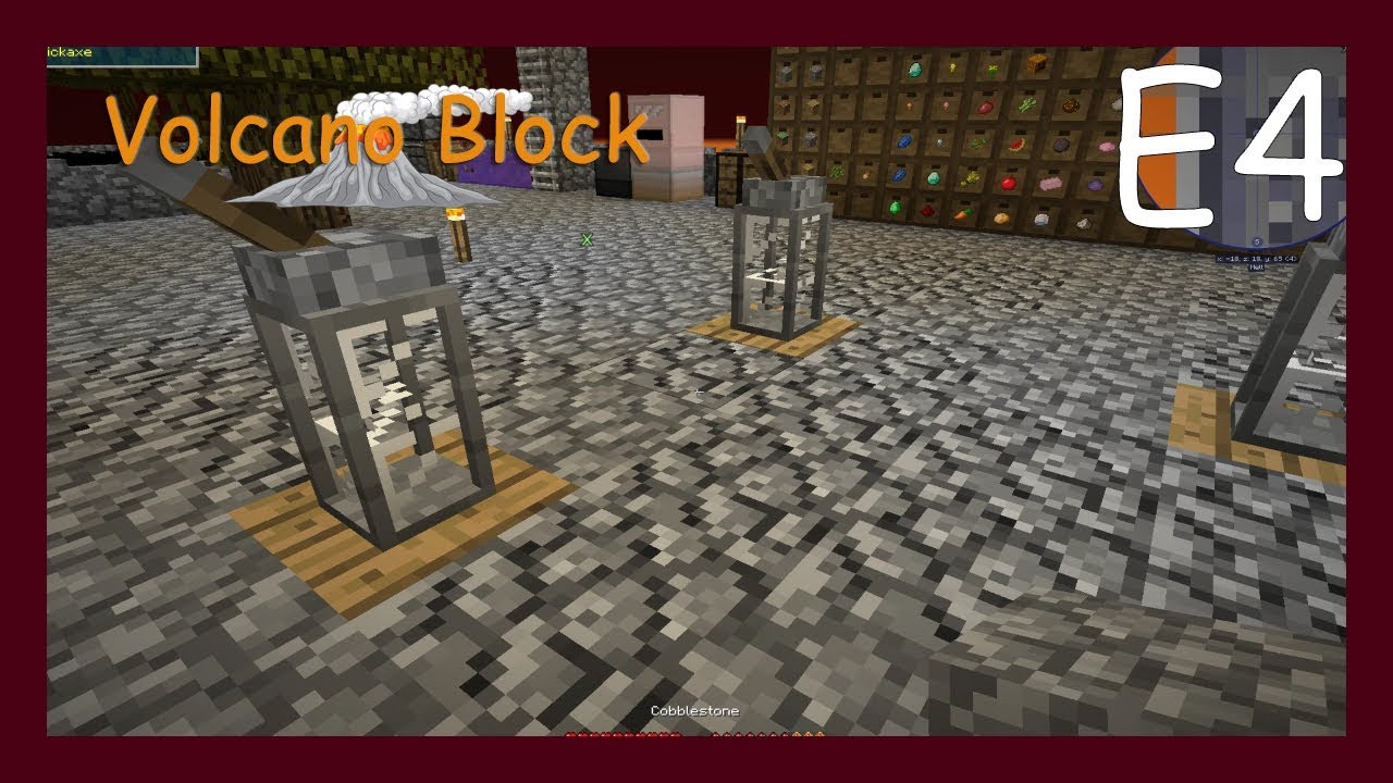 Volcano Block modded minecraft - E4 - Ancient Cobble - YouTube