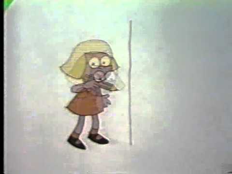 Classic Sesame Street animation - a girl draws lines - YouTube