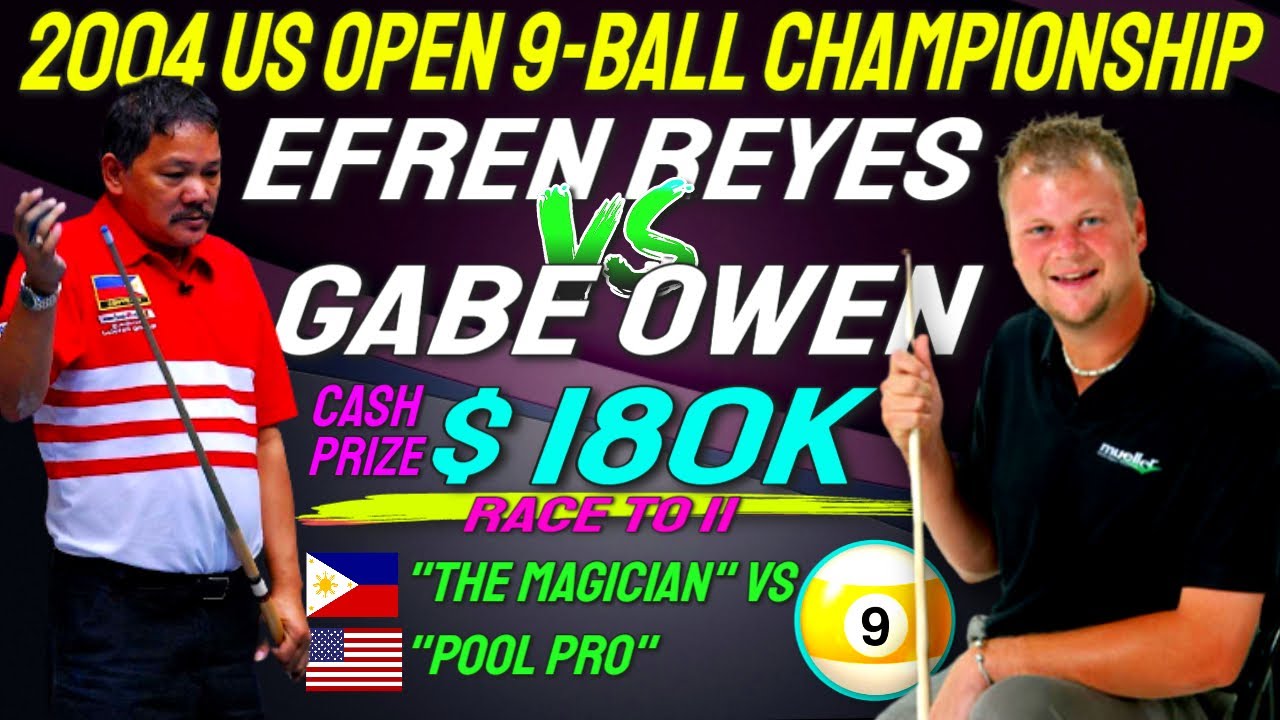 LEGENDARY POOL CHAMPIONS COLLIDE BETWEEN GABE OWEN VS EFREN REYES AT ...