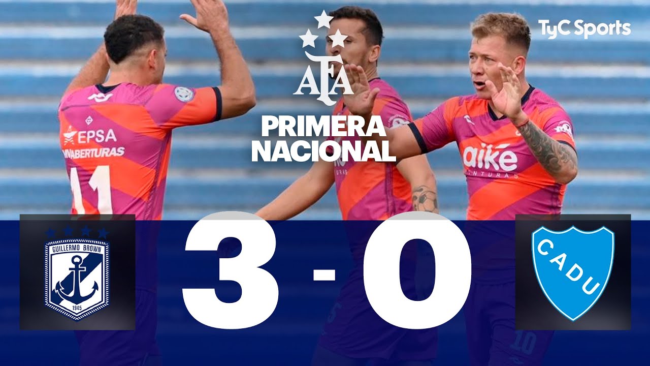 Brown (PM) 3-0 Defensores Unidos | Primera Nacional | Fecha 15 (Zona A ...