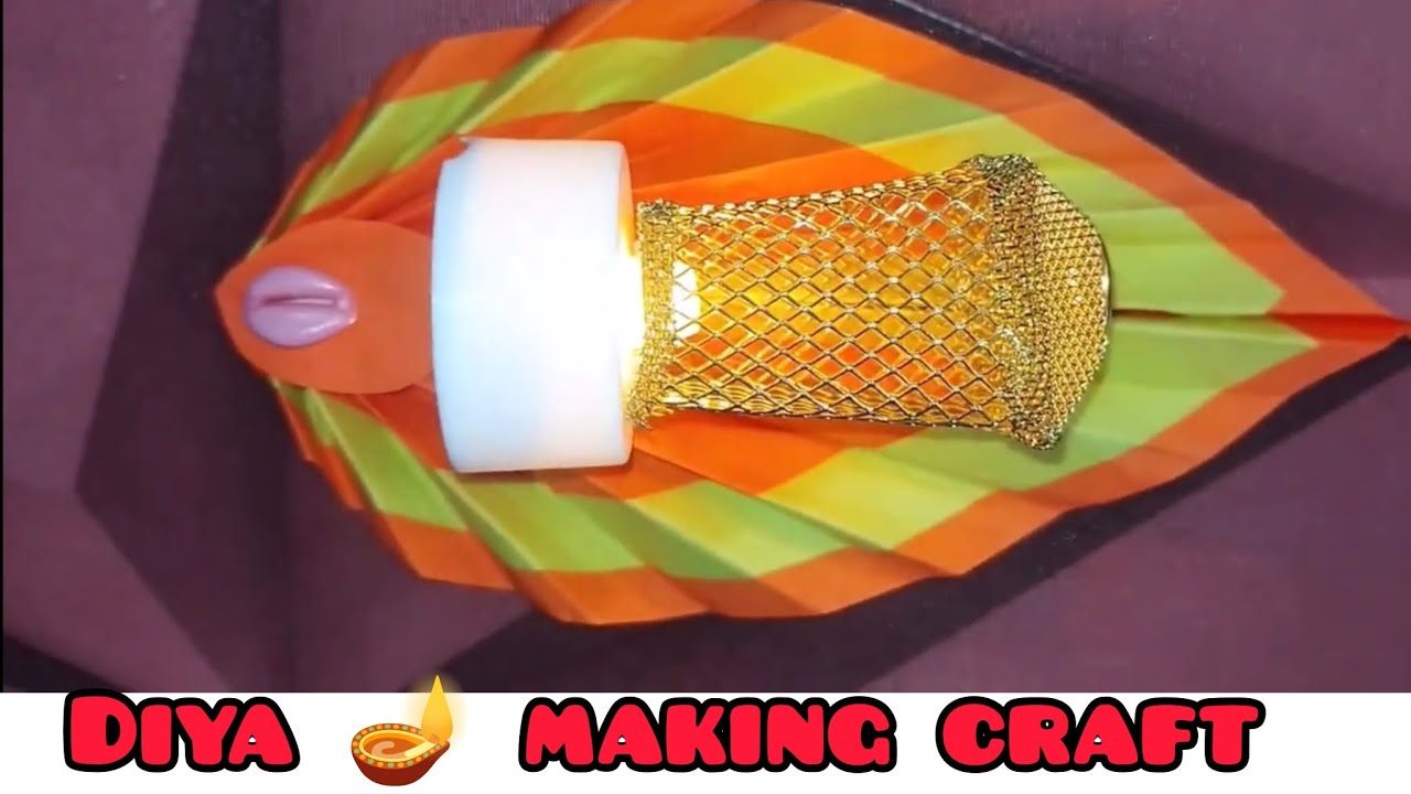 Diya 🪔 making craft #diy diya making with paper craft ideas #karthigai ...