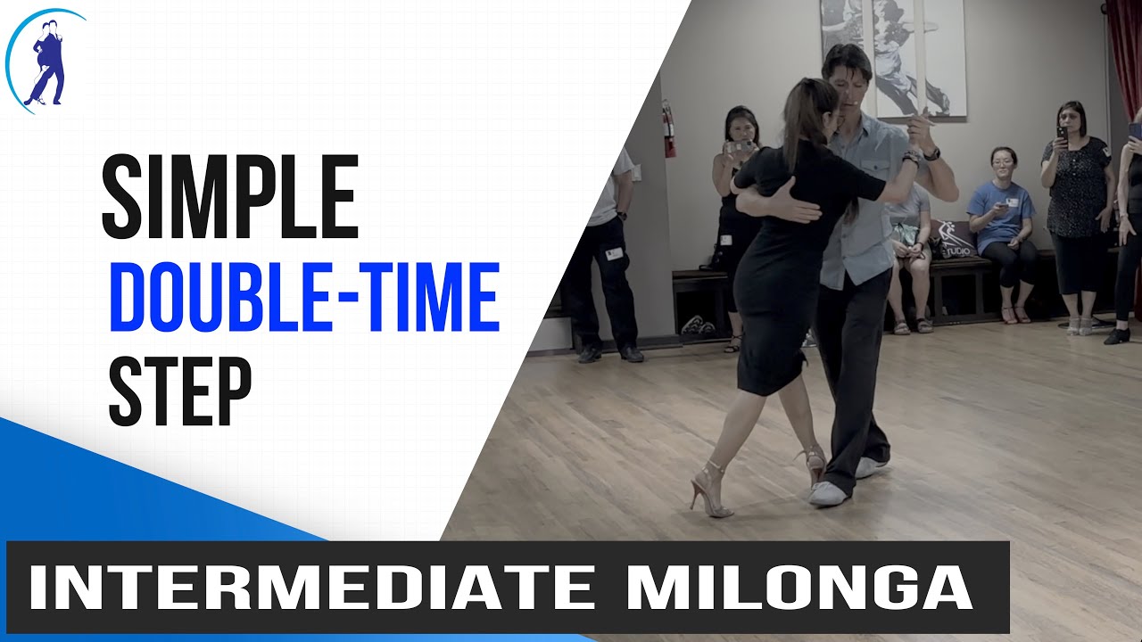 Milonga: simple double-time step (7-25-2023) - YouTube