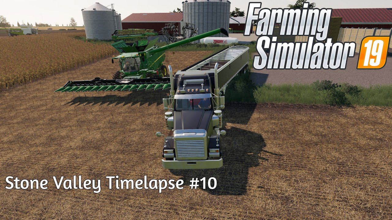 Fertilizing And Harvesting Sunflowers | Stone Valley #10 | FS19 ...