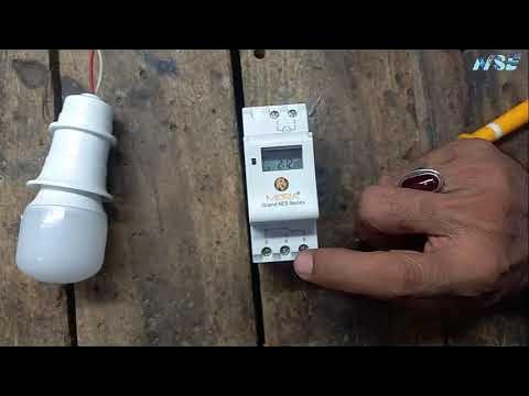 Din Rail 7 days Timer Connection And Setting - YouTube