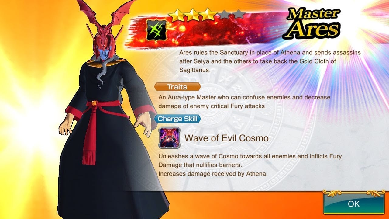 Saint Seiya Cosmo Fantasy (Master Ares Demonstração) - YouTube