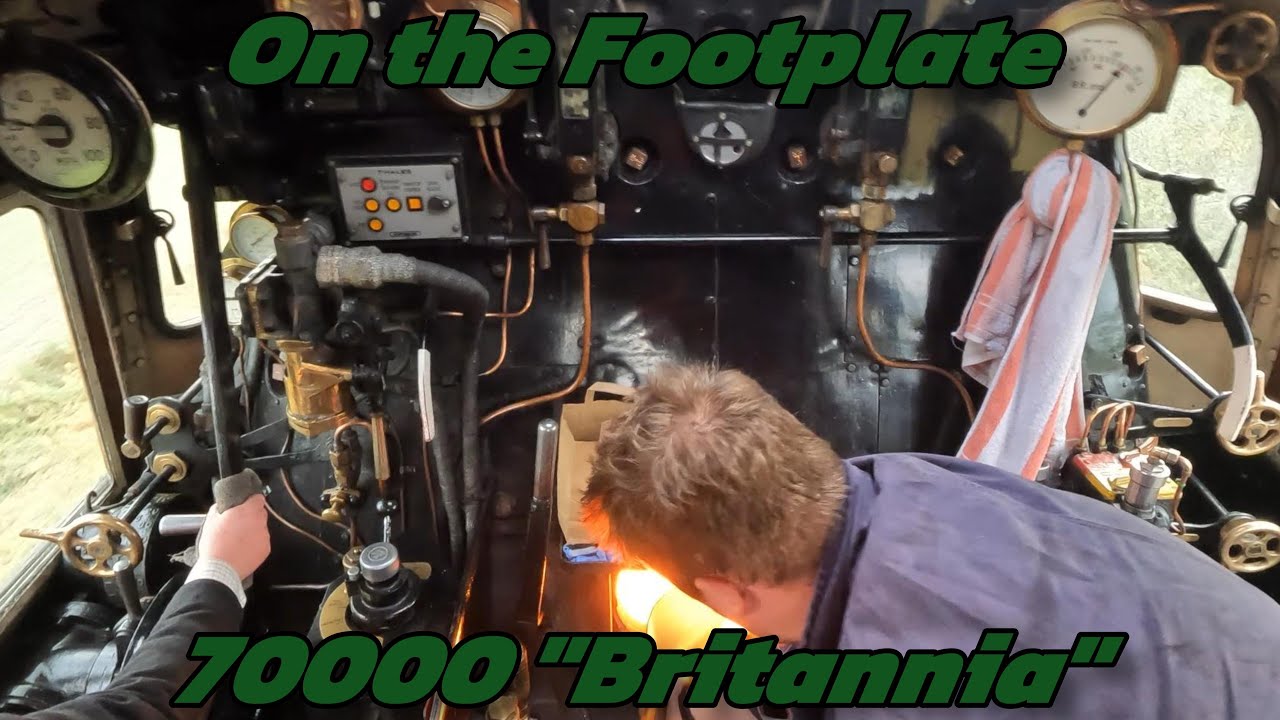 On the Footplate of 70000 Britannia - Non Stop Run on the North Norfolk ...