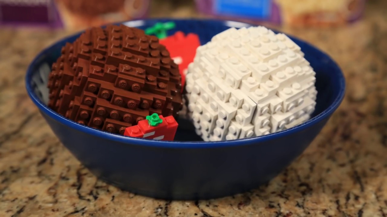 LEGO in Real Life | Ice Cream LEGO Sundae | Stop Motion Video - YouTube