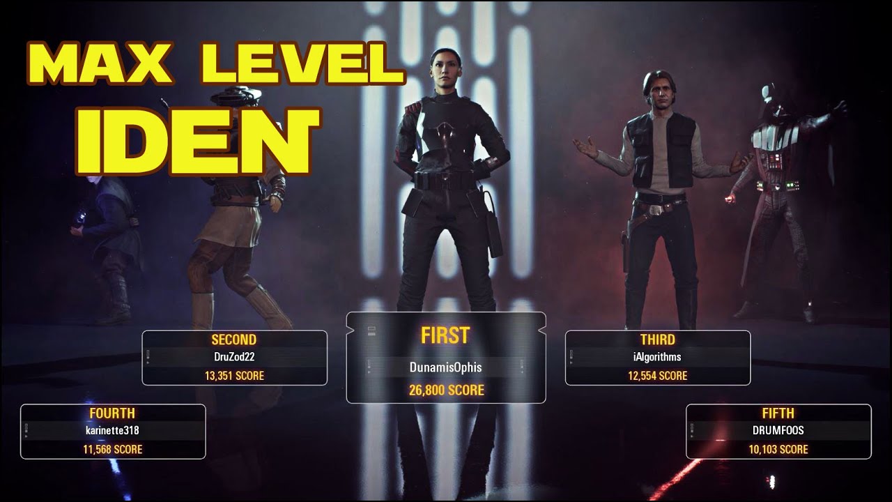 Star Wars Battlefront II MAX Level Iden | 26,800 Score 29 Eliminations ...