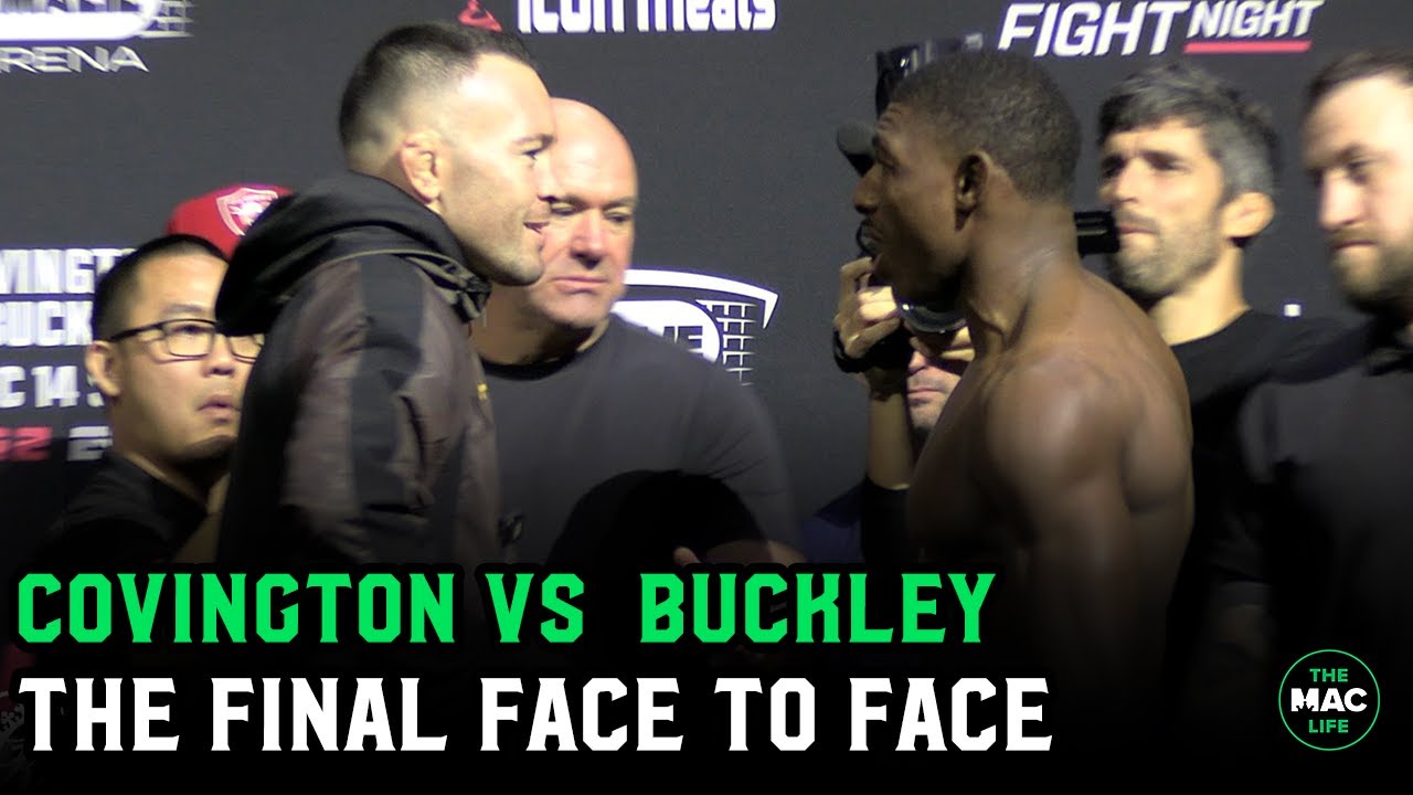 Colby Covington vs. Joaquin Buckley Final Face Off | UFC Tampa - YouTube