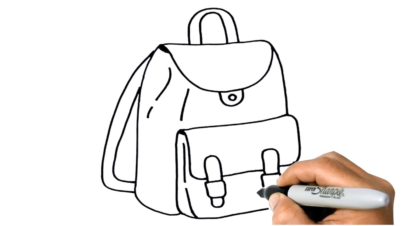 How to DRAW a BAG Easy Step by Step - YouTube