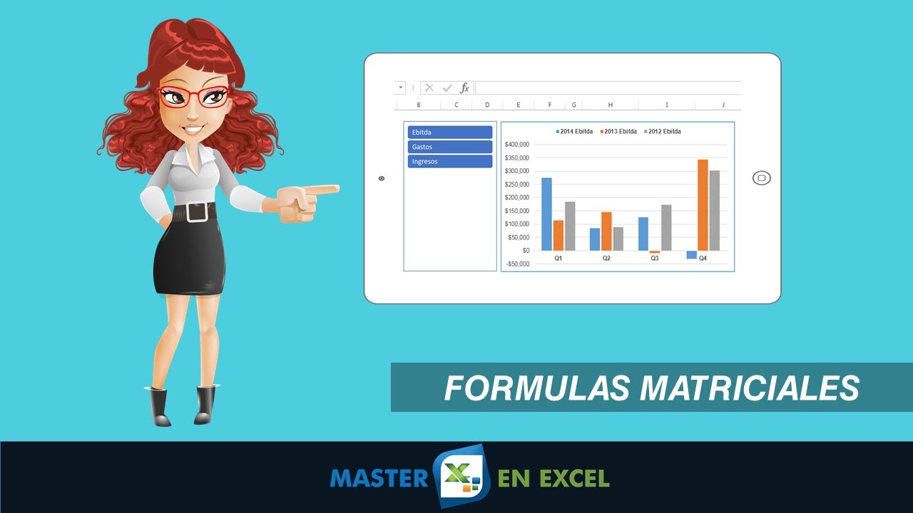formulas matriciales en excel - YouTube