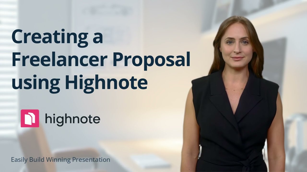 How to create a Highnote Freelancer Proposal - YouTube