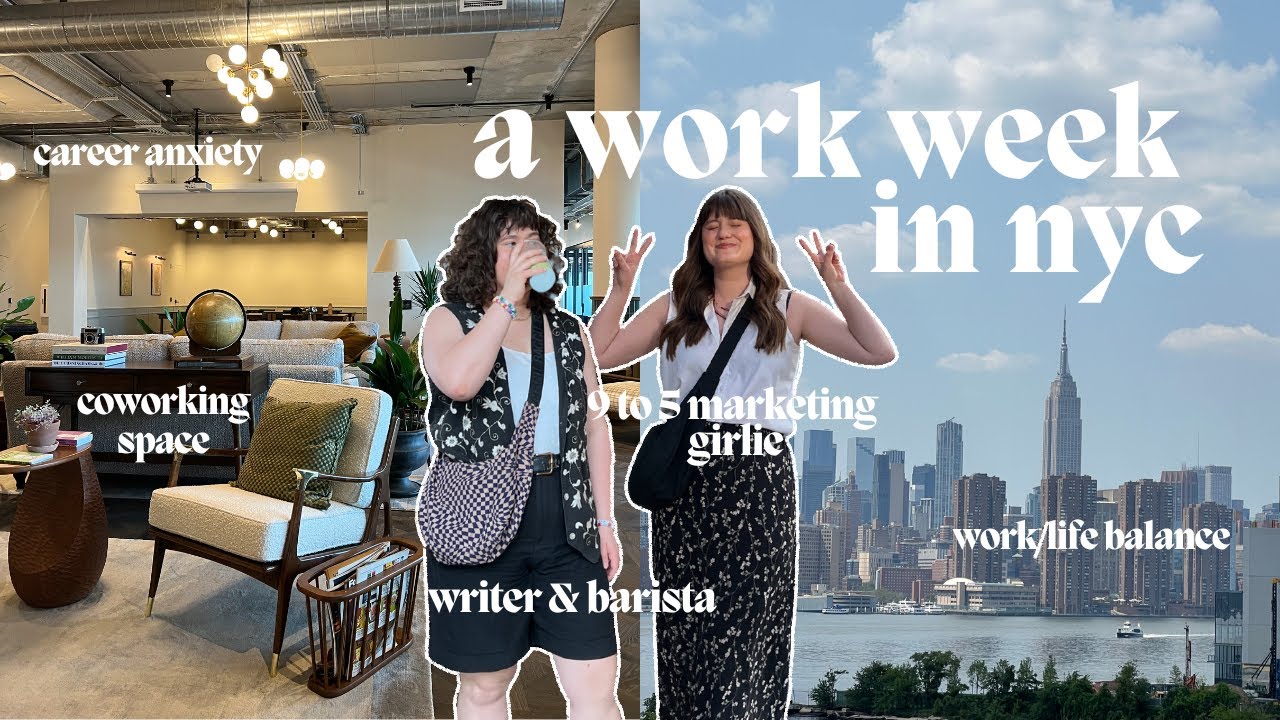 work week in the life ☕️ working *real jobs* in new york city - YouTube