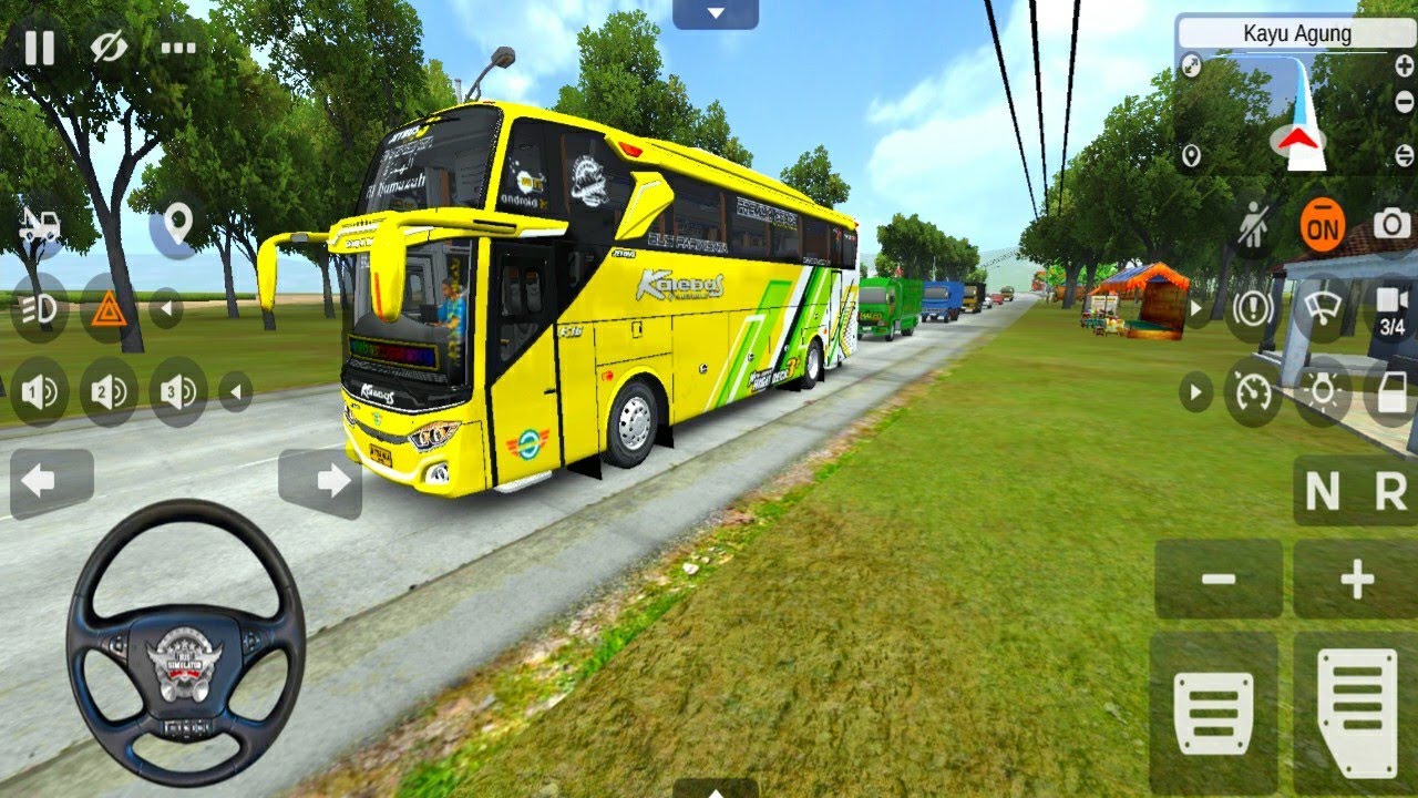 Bus Oleng Telolet Angkut Penumpang Trip Palembang - Mobil Balap Bus ...