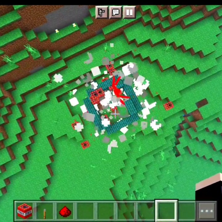 Minecraft TNT blaster with spider #ytshort - YouTube