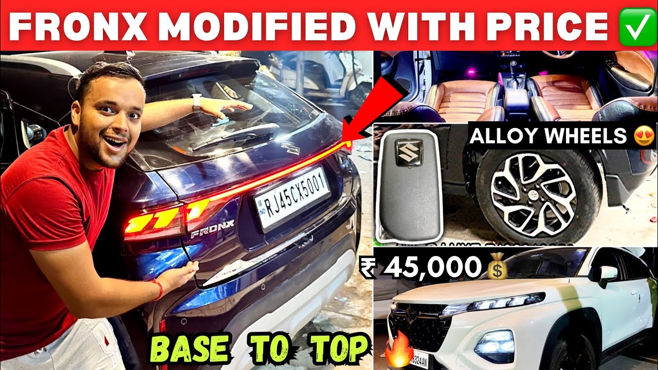 FRONX Base to Top Modification FronX Modified🔥Fronx CNG 2023😎Nexa OEM ...