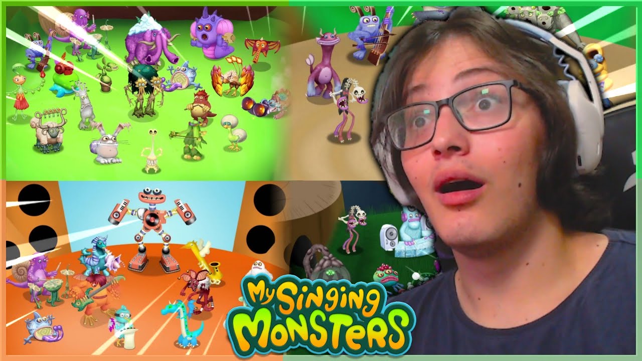 NOVAS ILHAS FANMADES PARECEM UM NOVO JOGO! ESTÃO NO MESMO NIVEL DO MSM? | My Singing Monsters ...