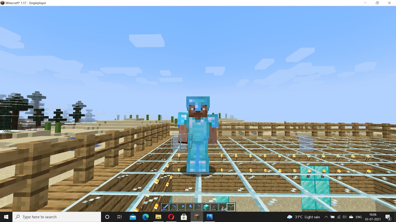 MAKING GLASS ROOF - MINECRAFT - YouTube