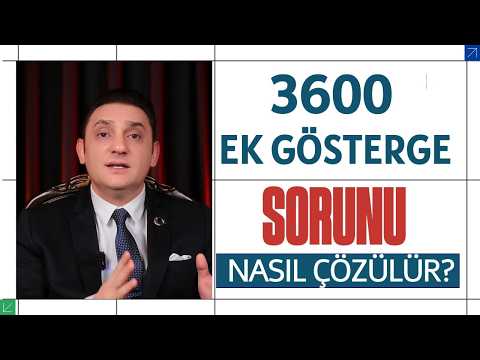 🧩 3600 EK GÖSTERGE MESELESİ NASIL ÇÖZÜLÜR? #3600ekgösterge