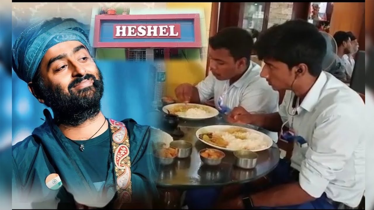 40 Rupees Thali at Arijit Singh's Heshel Restaurant! - YouTube