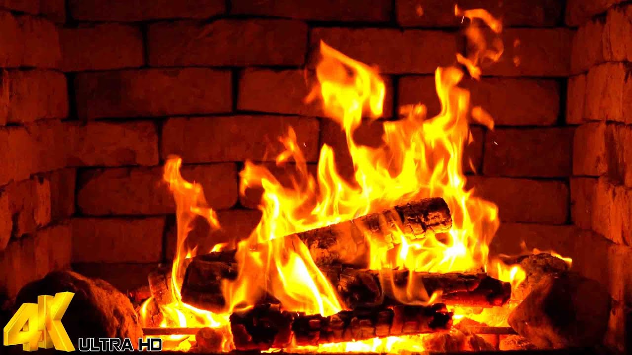 Warm Fireplace Burning for Relaxation | Cozy Fireplace 4K & Crackling ...