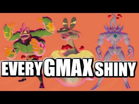 Every SHINY Gigantamax Pokemon in Sword and Shield - YouTube