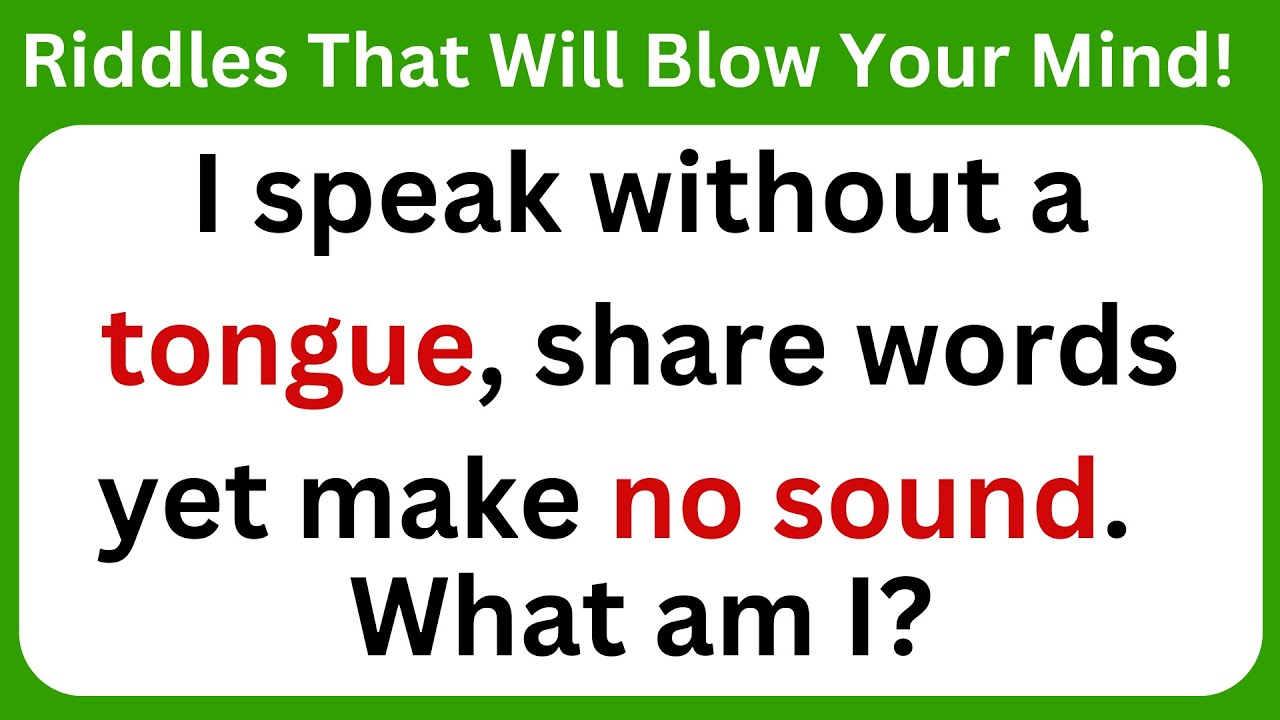 20 Mind-Bending Riddles to Challenge Your Brain – Brain teasers Riddles ...