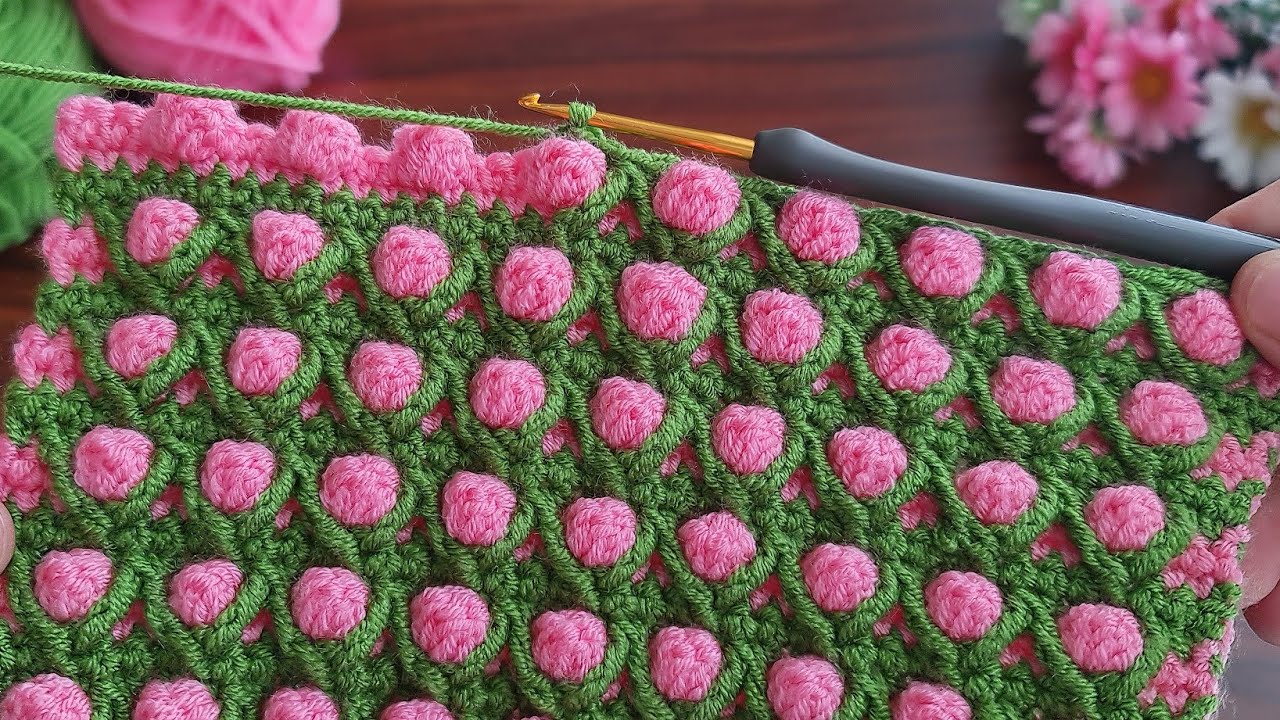 😍WOOW 🌹You should definitely knit wonderful pink bud roses crocheted🌹 ...