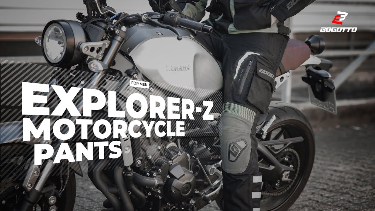 Bogotto Explorer-Z Motorcycle Textile Pants - YouTube