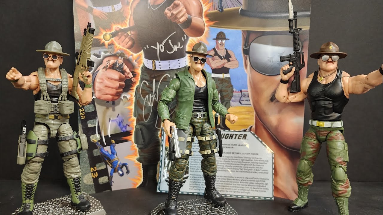 Valaverse Action Force Series 1 SGT Slaughter - YouTube