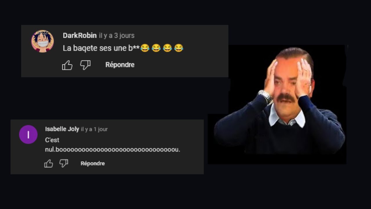 Les commentaires YouTube devant une vidéo fake... - YouTube