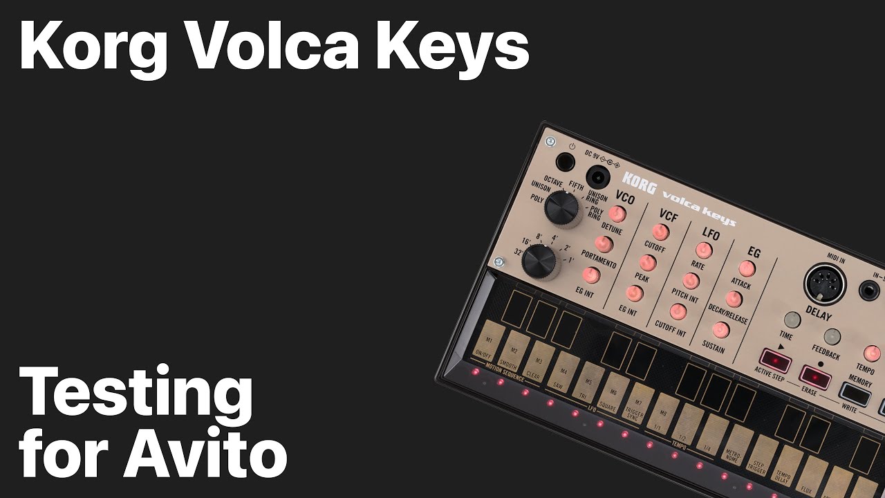 Korg Volca Keys testing - YouTube