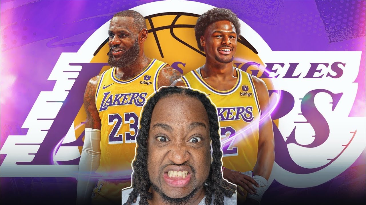 FUNNY reaction to a skit on how it will be when Bronny plays with ...