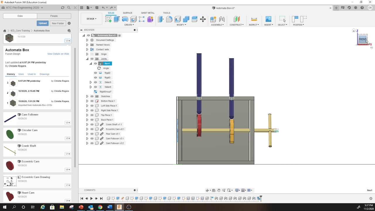 PLTW Block 18 Automata Box Animation - YouTube