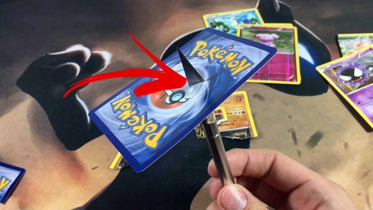 POKEMON CARDS VS X-ACTO KNIFE! - YouTube