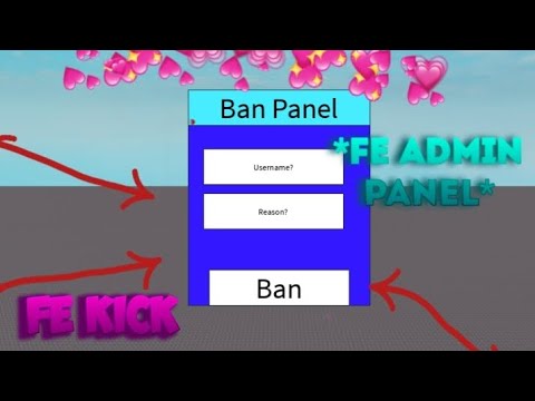 FE BAN PANEL ROBLOX SCRIPT - YouTube