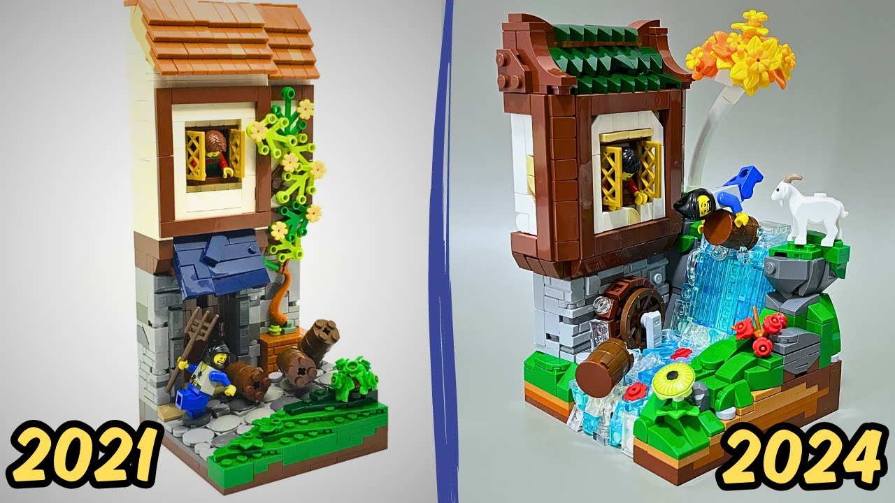 BEST Flowing Water LEGO Technique - YouTube
