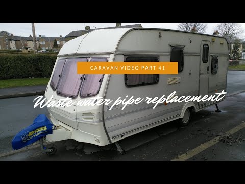 Caravan Video Part 41 - Waste water pipe replacement. - YouTube